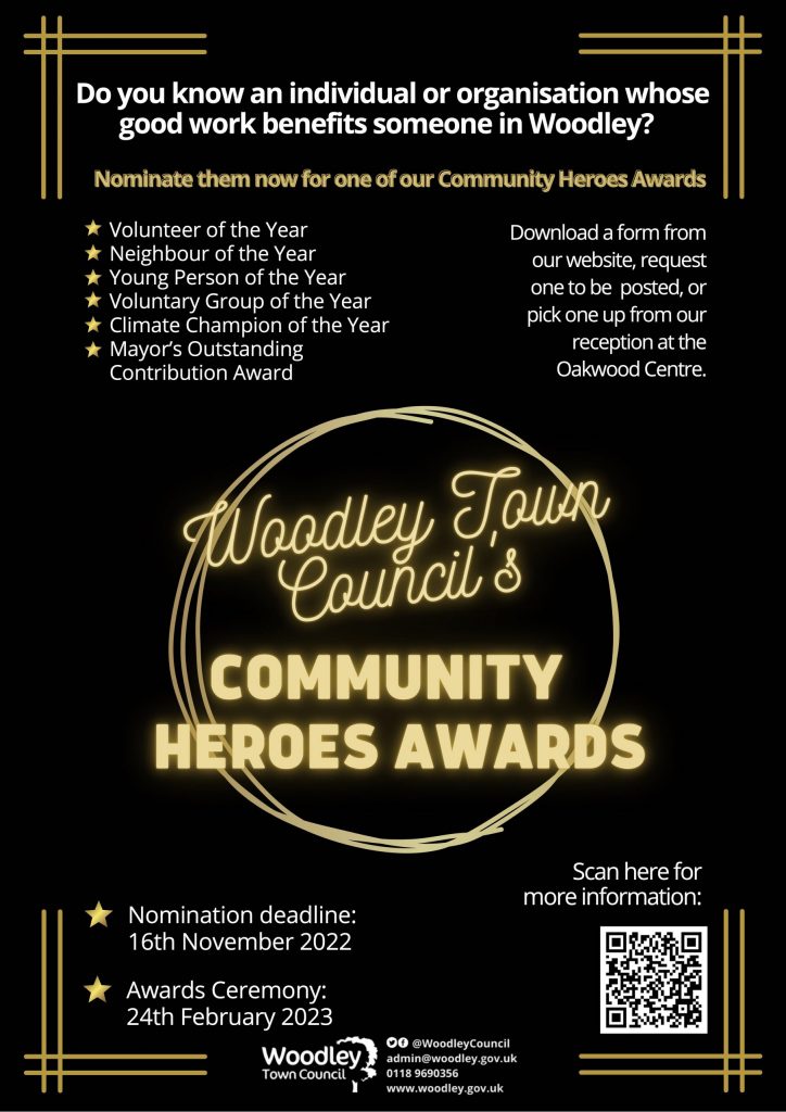 Community-heroes-poster - Woodley Town Council